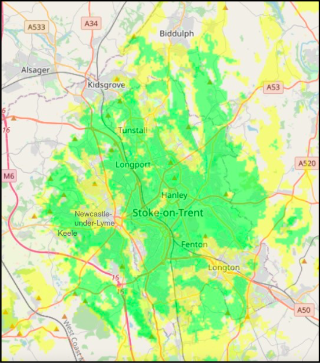 Small Scale DAB for Stoke on Trent and Newcastle under Lyme